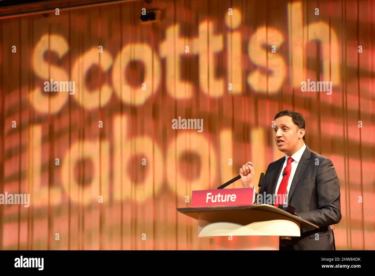 Glasgow, Scotland. 4 March, 2022. PICTURED: Anas Sarwar MSP Scottish ...