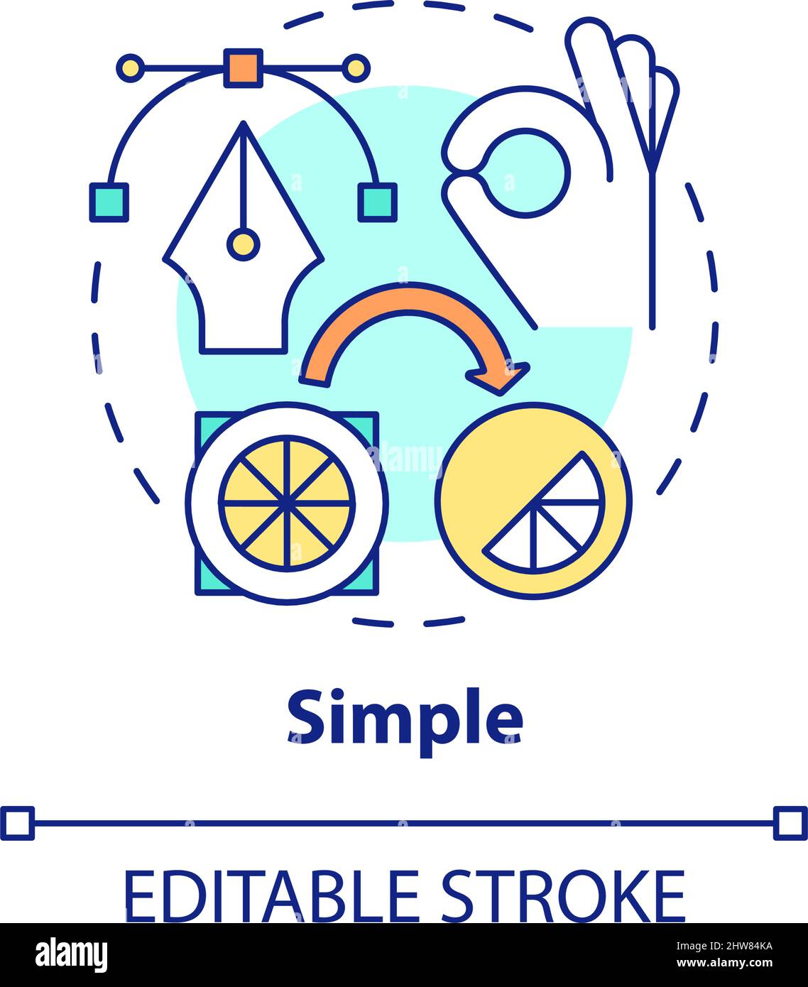 Simple concept icon Stock Vector Image & Art - Alamy