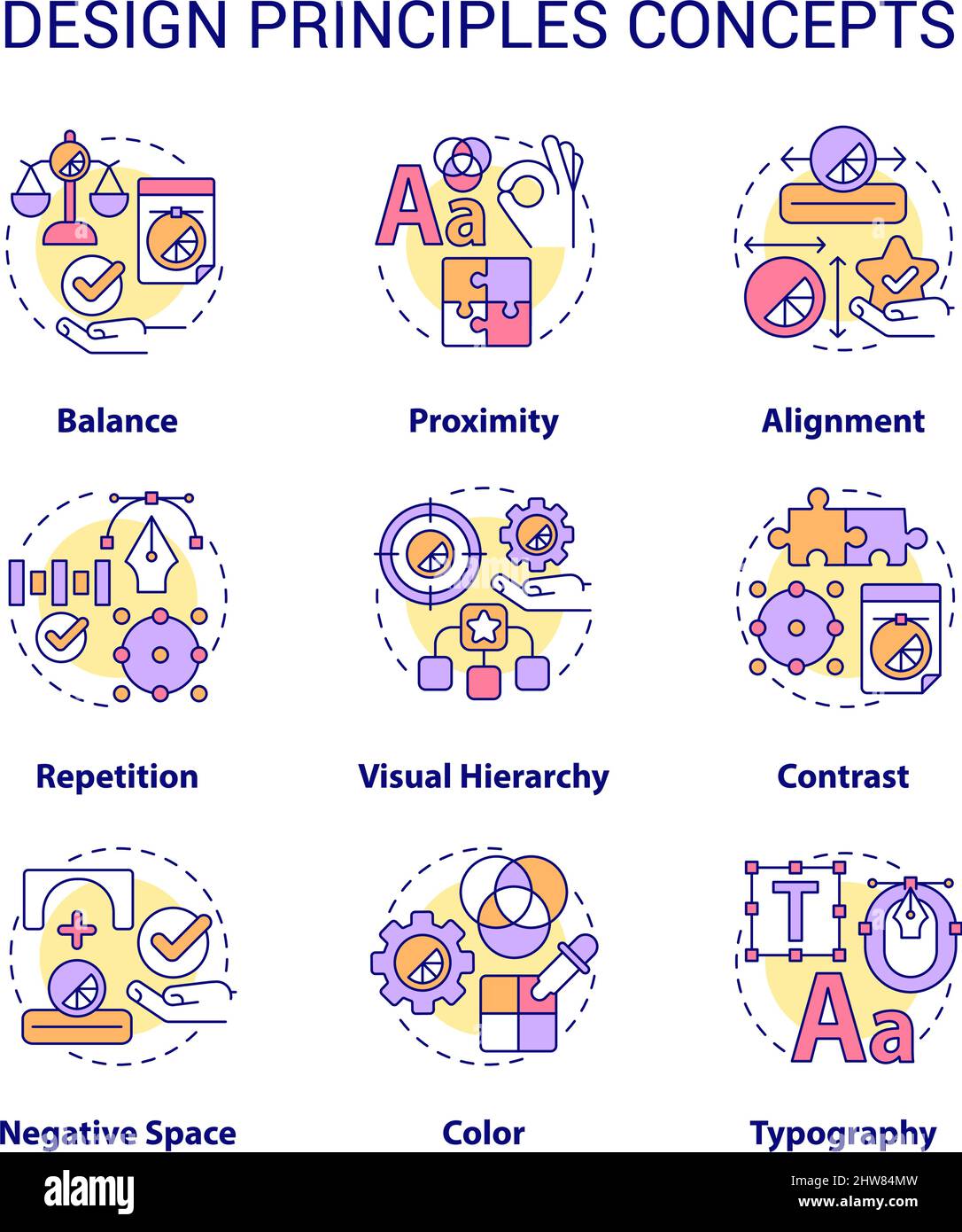 Design principles concept icons set Stock Vector Image & Art - Alamy Design principles concept icons set Stock Vector Image & Art - Alamy