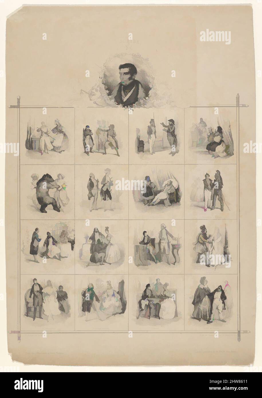 Art inspired by Augustin-Eugène Scribe with Characters, 19th century ...