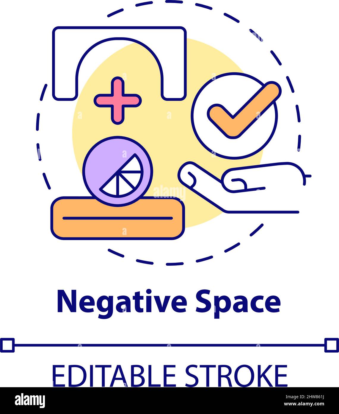 Negative space concept icon Stock Vector Image & Art - Alamy