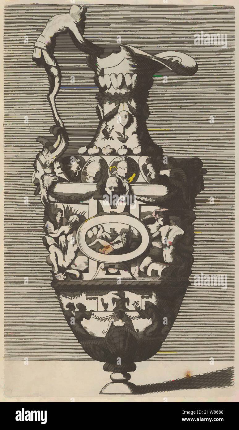 Art inspired by Vase with a River God in an Oval Medallion, 17th ...