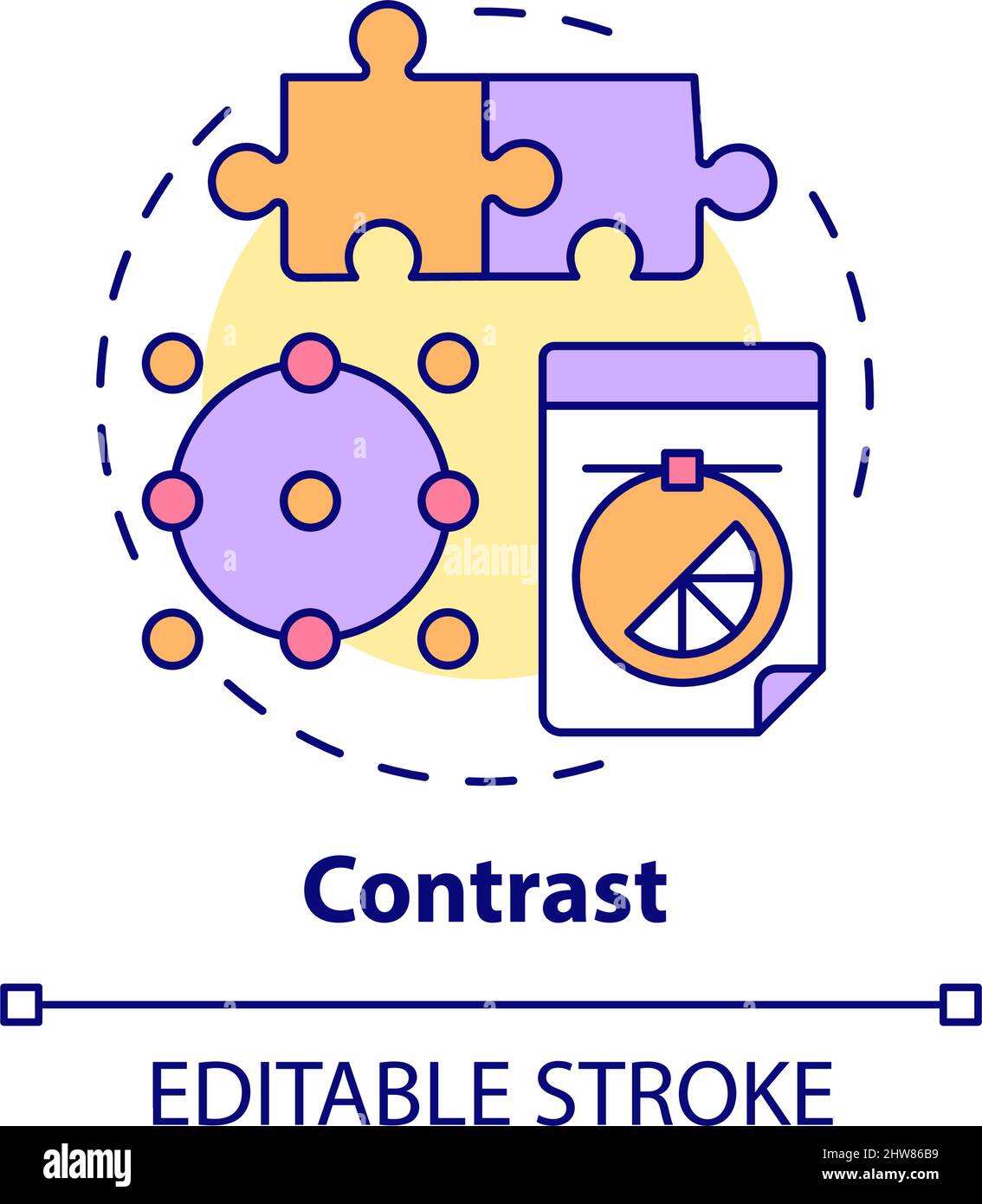 Contrast vector icon editable hi-res stock photography and images - Alamy