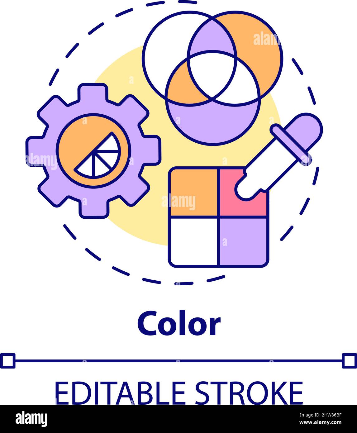 Color concept icon Stock Vector Image & Art - Alamy