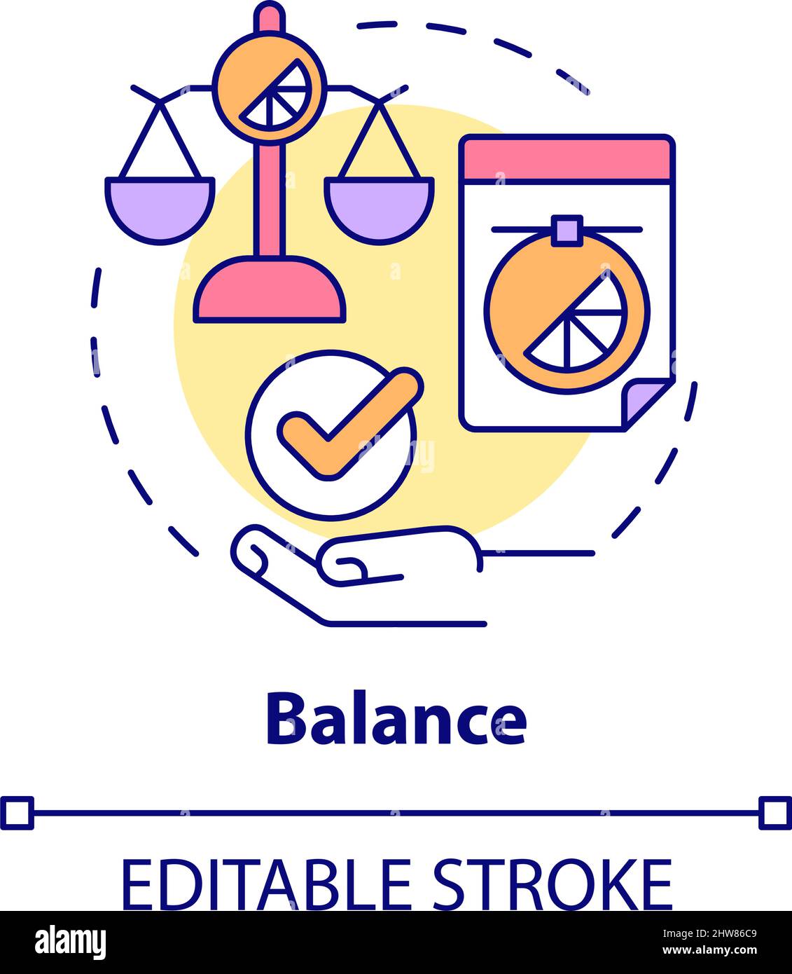 Balance concept icon Stock Vector Image & Art - Alamy