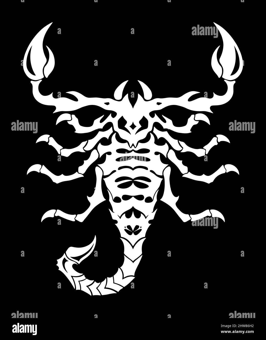 Abstract black scorpio Stock Vector Images - Alamy