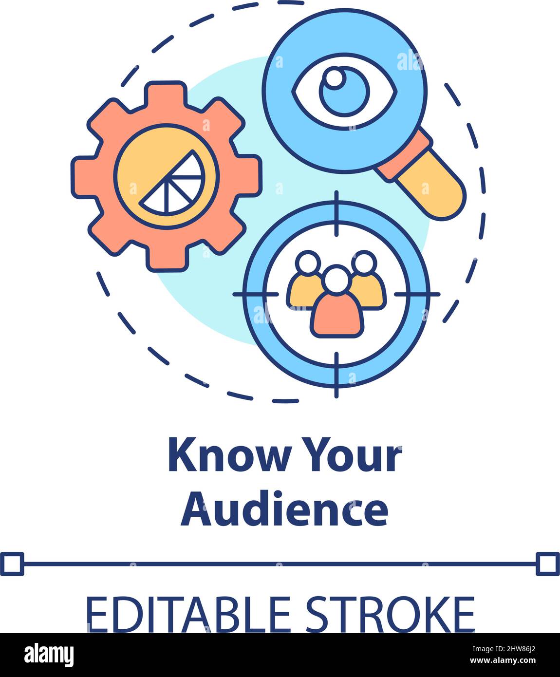 Know your audience concept icon Stock Vector Image & Art - Alamy