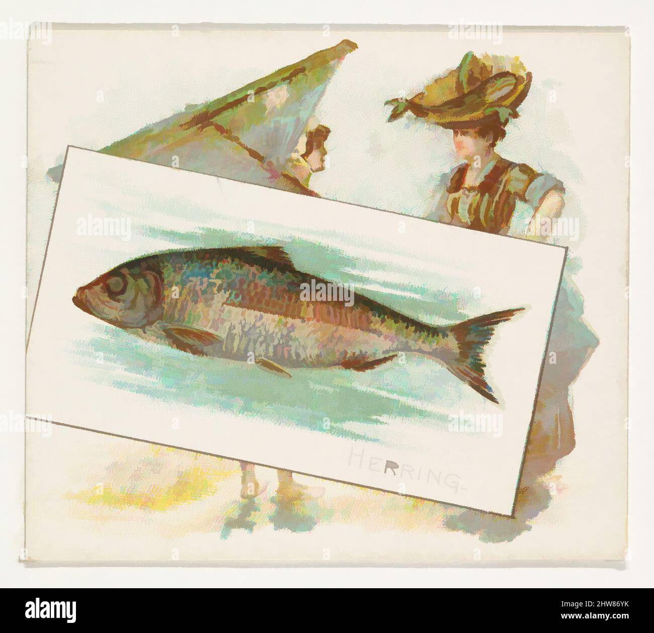 Art inspired by Herring, from Fish from American Waters series (N39 ...