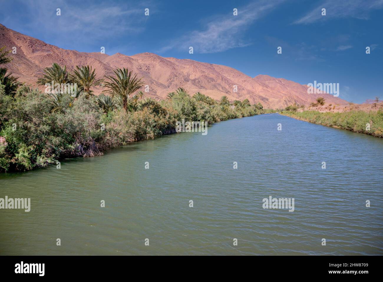 Draa River Valley, Morocco. River Draa Scene Stock Photo - Alamy