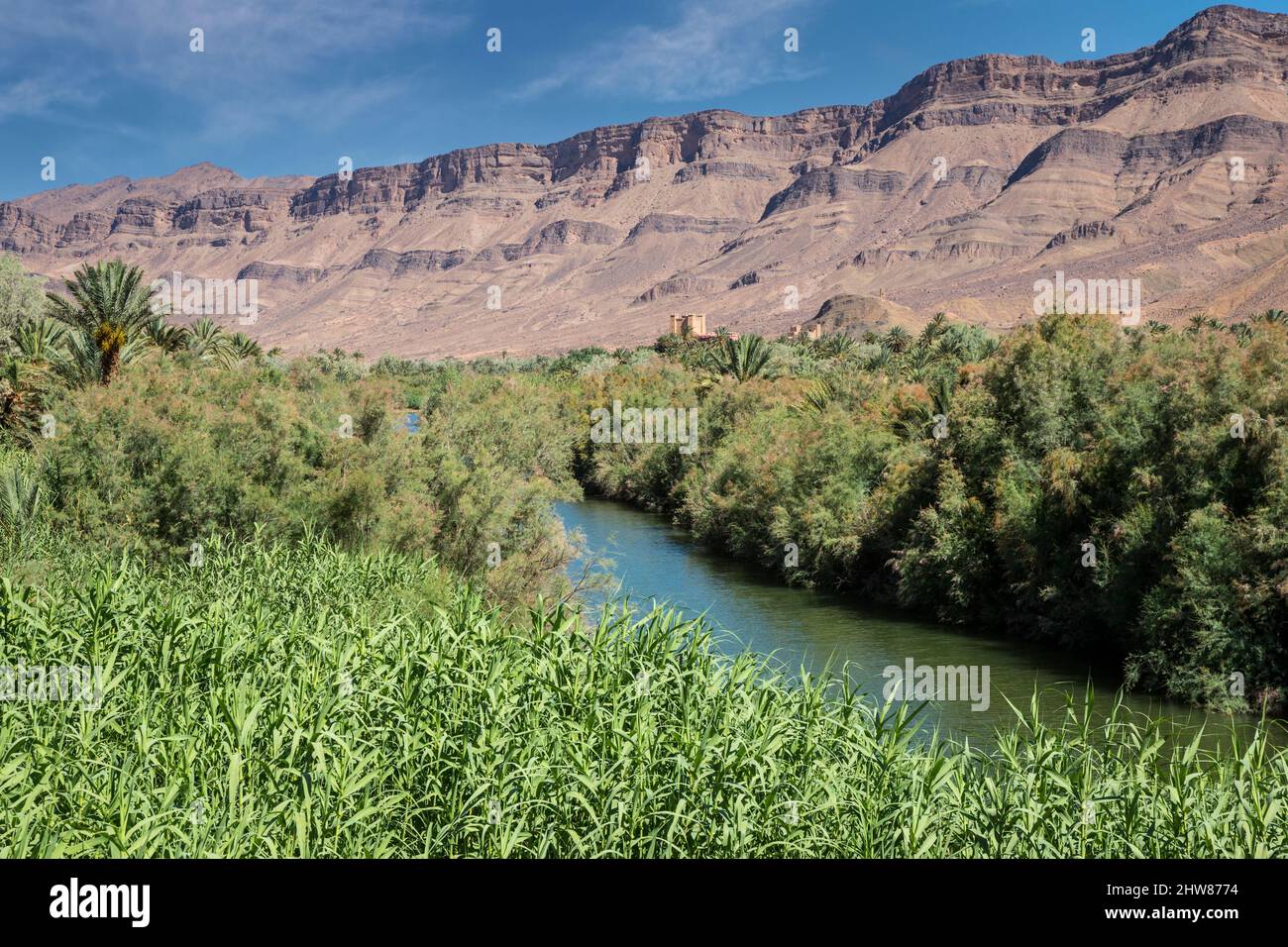 Draa River Valley, Morocco. River Draa Scene Stock Photo - Alamy