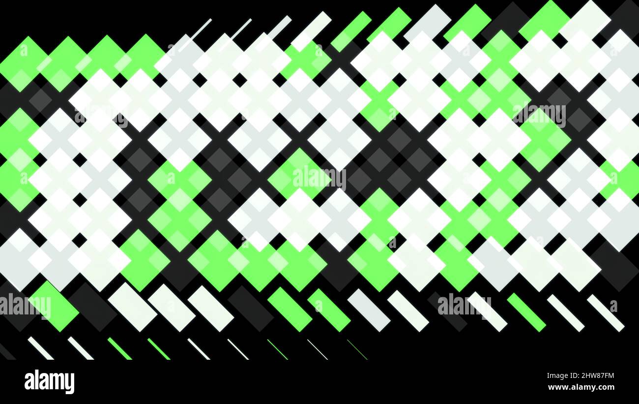 Abstract animation of multicolored geometric patterns appearing and ...