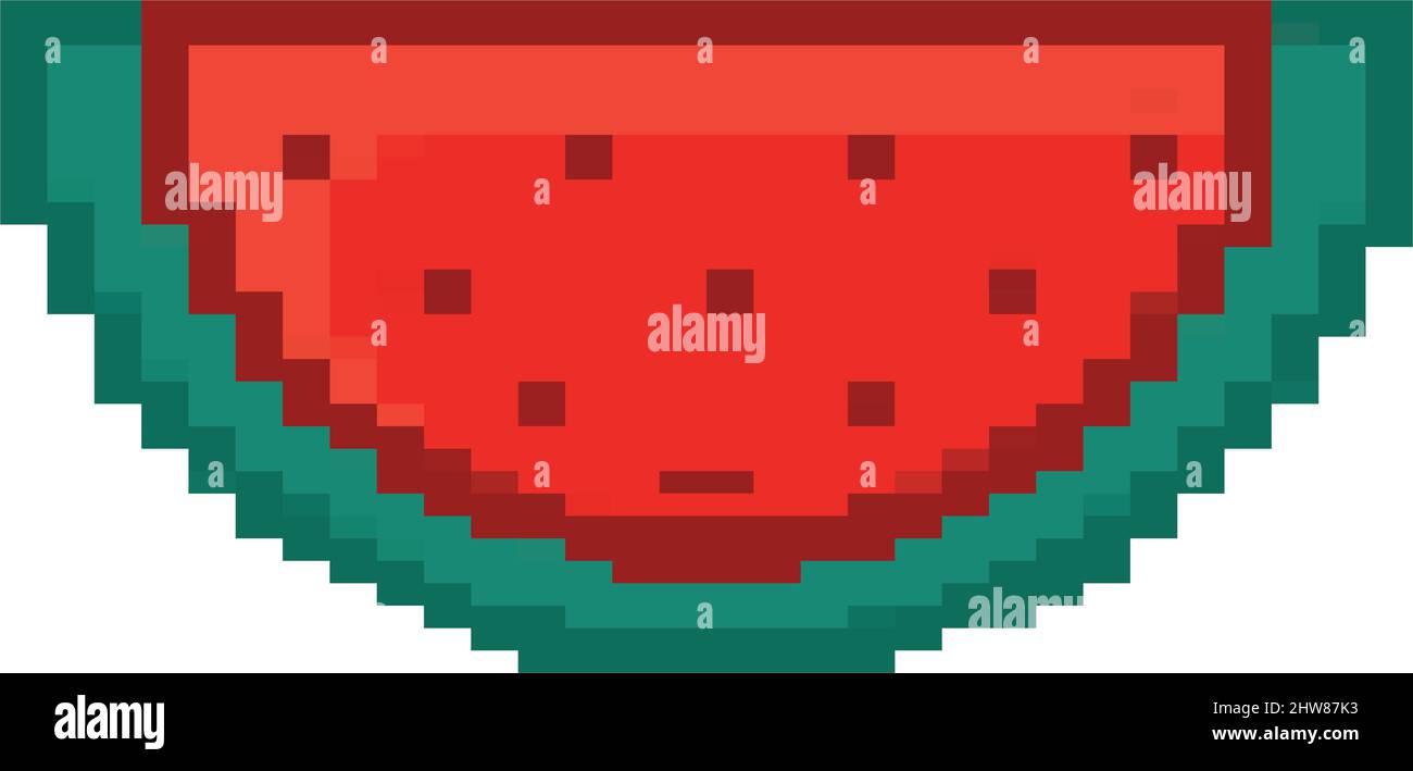 pixelated watermelon design Stock Vector Image & Art - Alamy