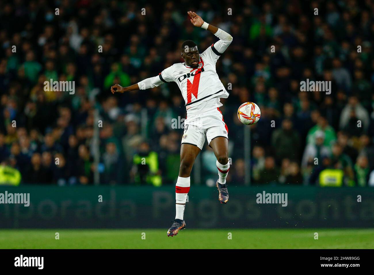 Randy Nteka of Rayo Vallecano during the La Liga match between Real ...