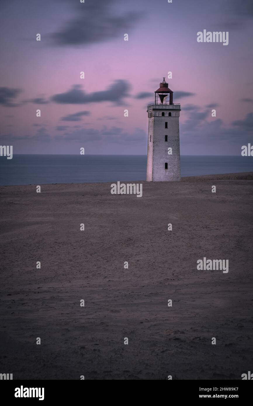 rubjerg knude fyr lighthouse in denmark. the wandering moving ...