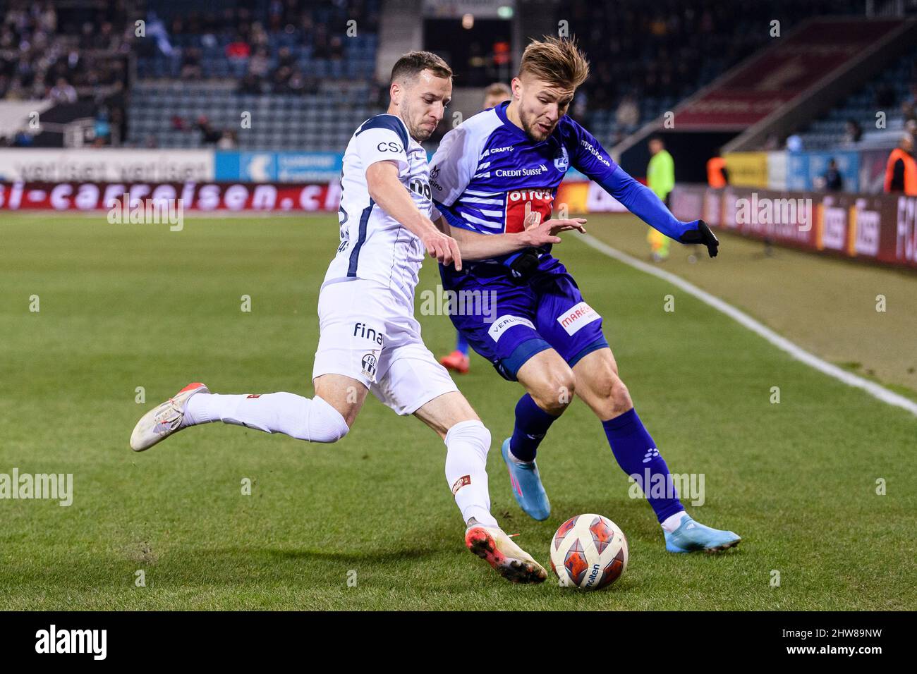 2.3.2022, Luzern, Swissporarena, Super League: FC Luzern - FC Zurich ...