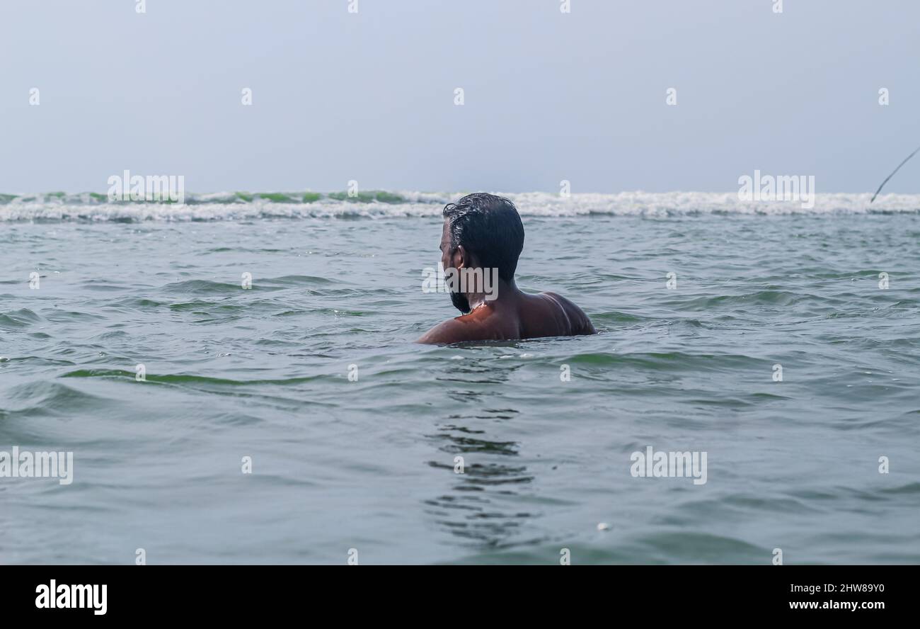 Swimmer ocean young man hi-res stock photography and images - Alamy