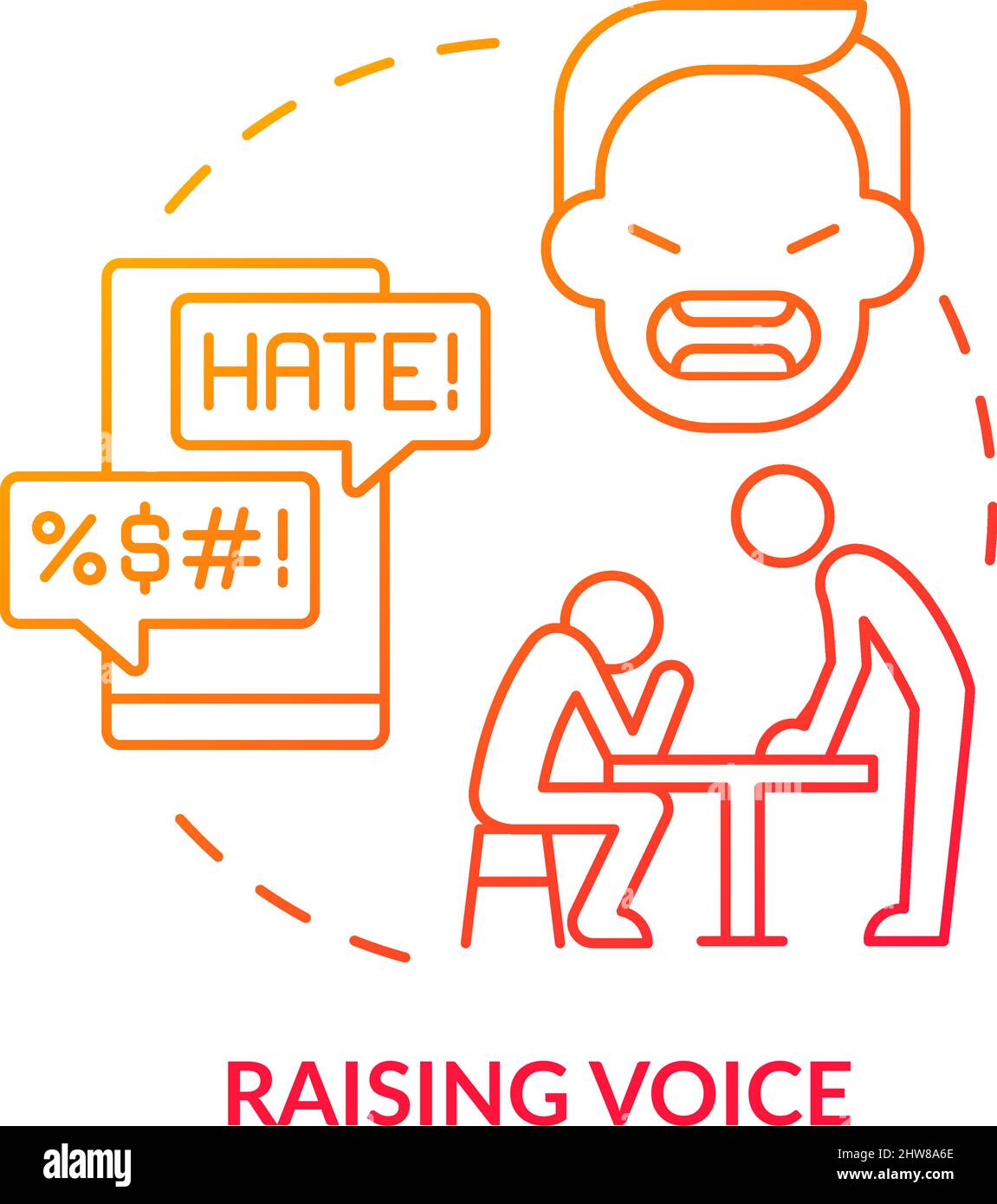 Raising voice hi-res stock photography and images - Alamy