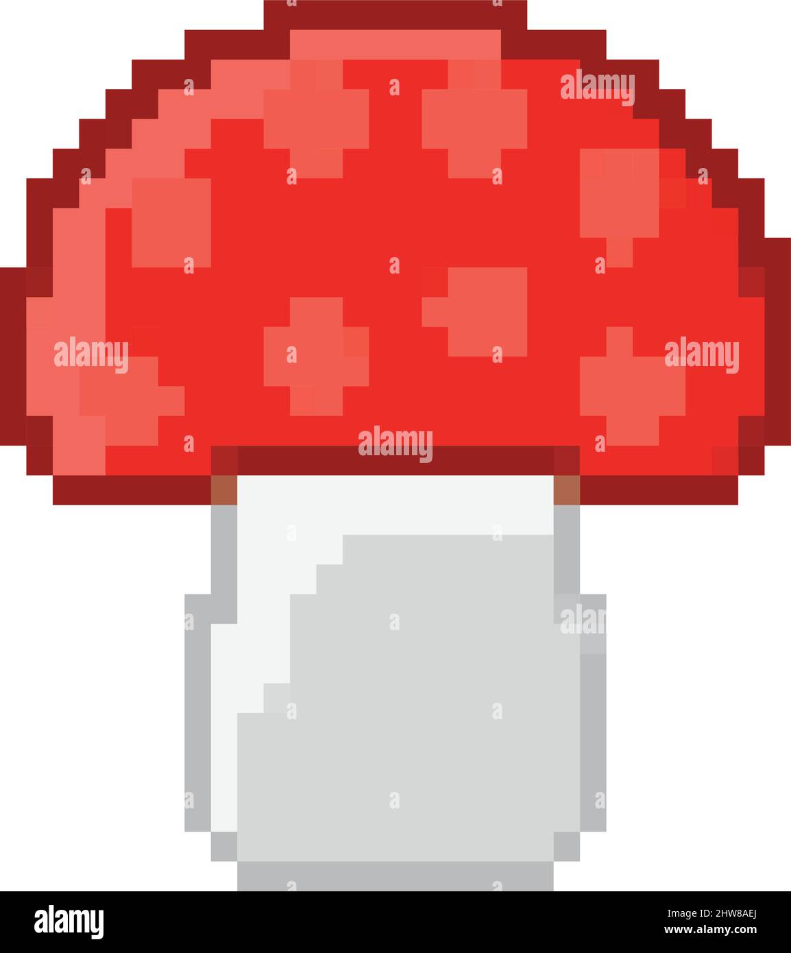 pixelated mushroom design Stock Vector Image & Art - Alamy