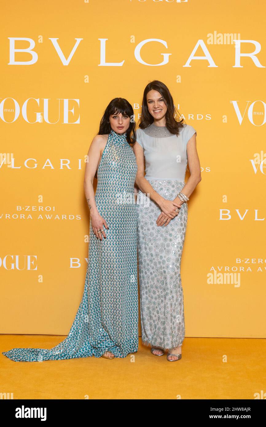 Alice Pagani , Francesca Ragazzi Bvlgari B.Zero1 Avrora Awards Milan ...