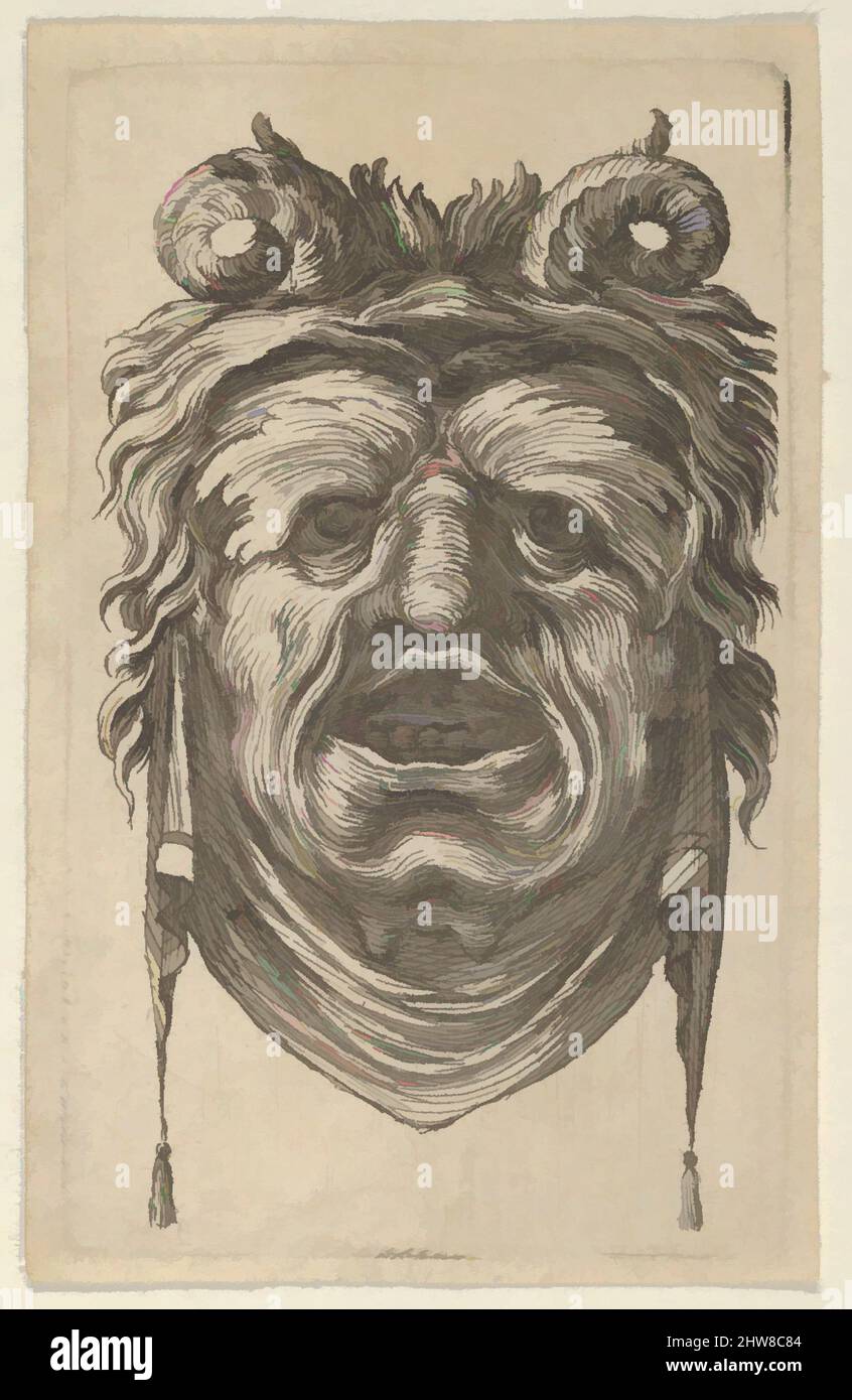 Art inspired by Satyr Mask with Curled Horns, Leafy Eyebrows and a ...