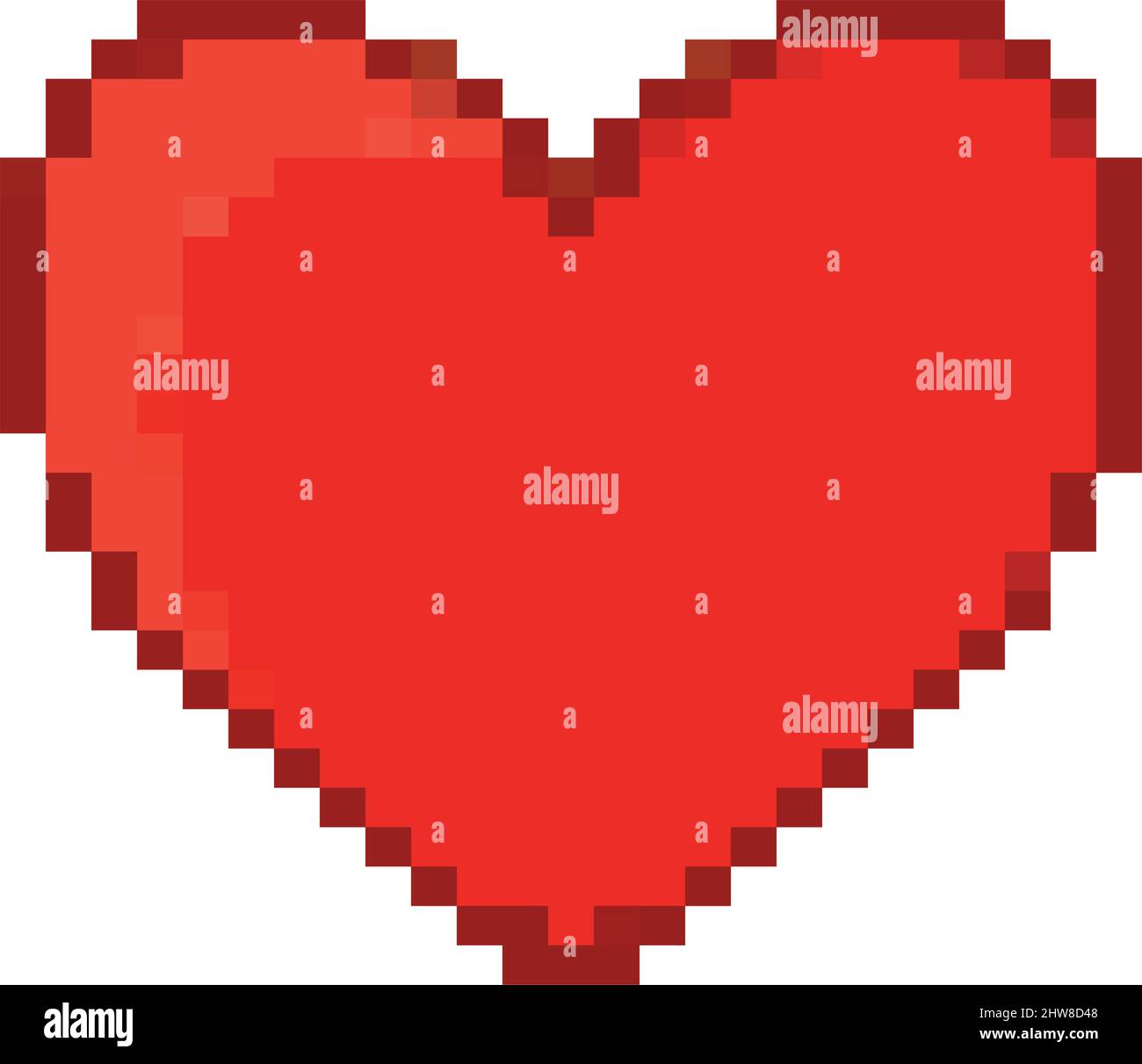 pixelated heart illustration Stock Vector Image & Art - Alamy