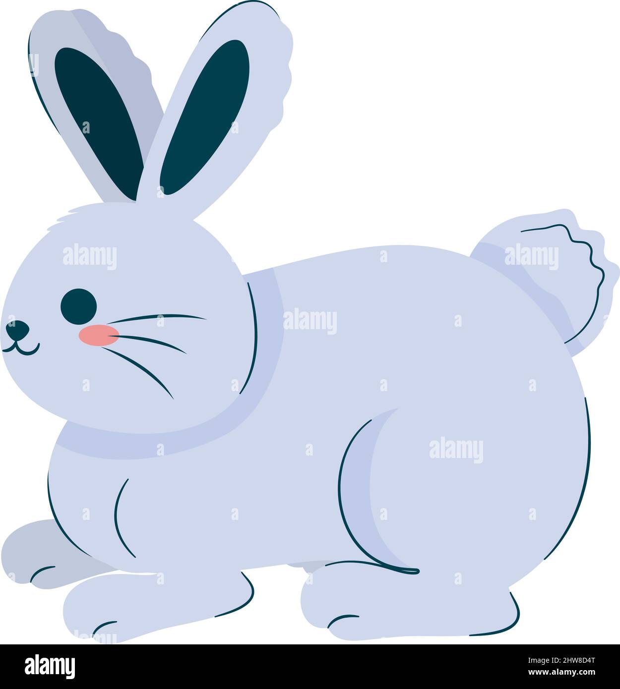 blue bunny illustration Stock Vector Image & Art - Alamy