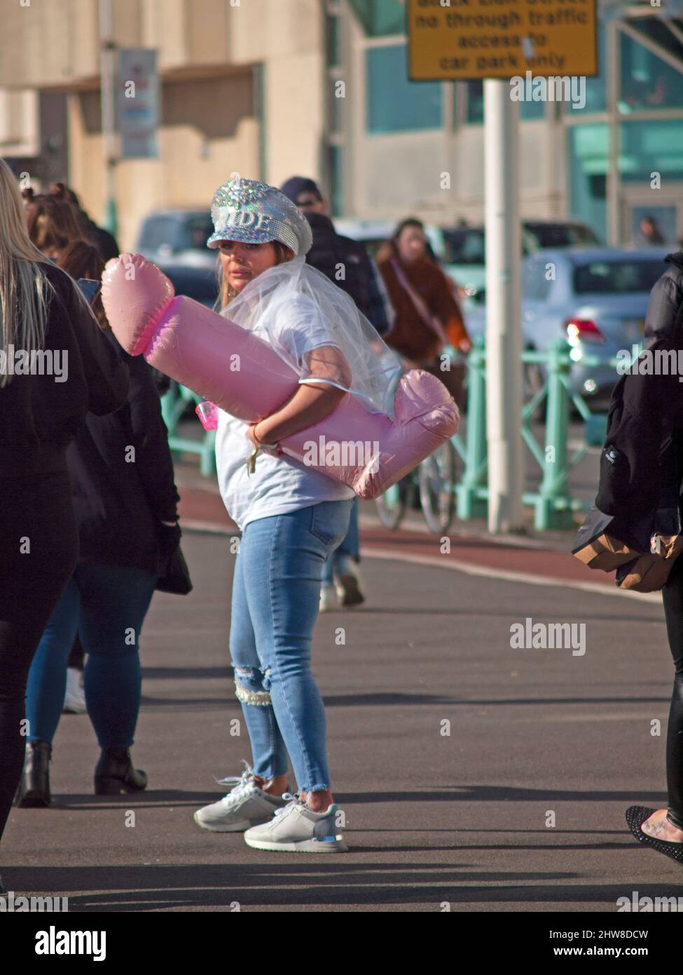 On a hen do in Brighton an enormous, inflatable penis is paraded ...