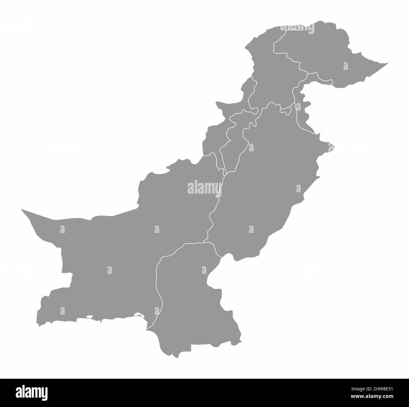 India pakistan border map hi-res stock photography and images - Alamy