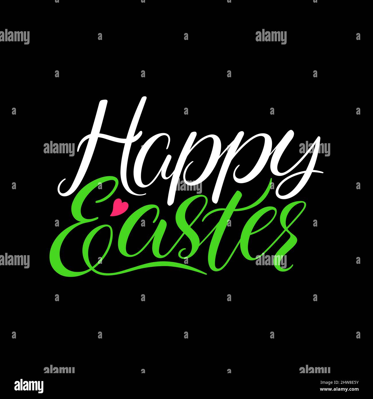 Happy Easter calligraphy. hand-drawn illustration Stock Vector Image & Art - Alamy
