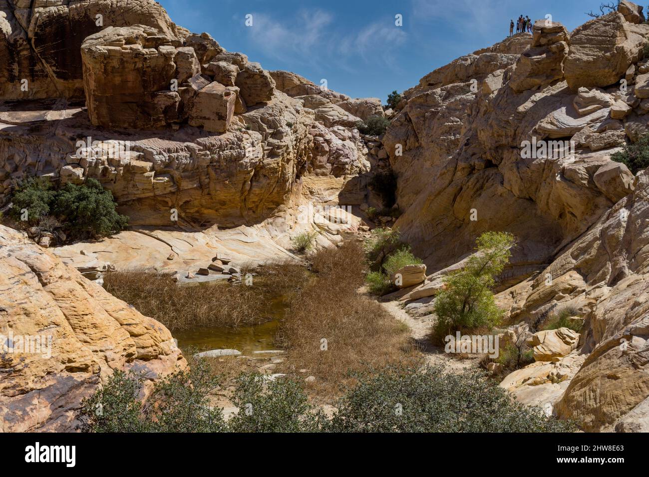 Red Rock Canyon, Nevada. Trail to Calico Tanks Stock Photo - Alamy