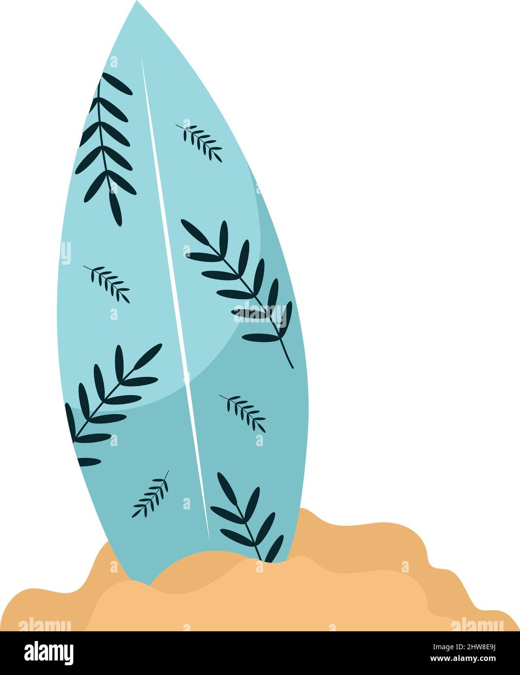 blue surfboard design Stock Vector Image & Art - Alamy