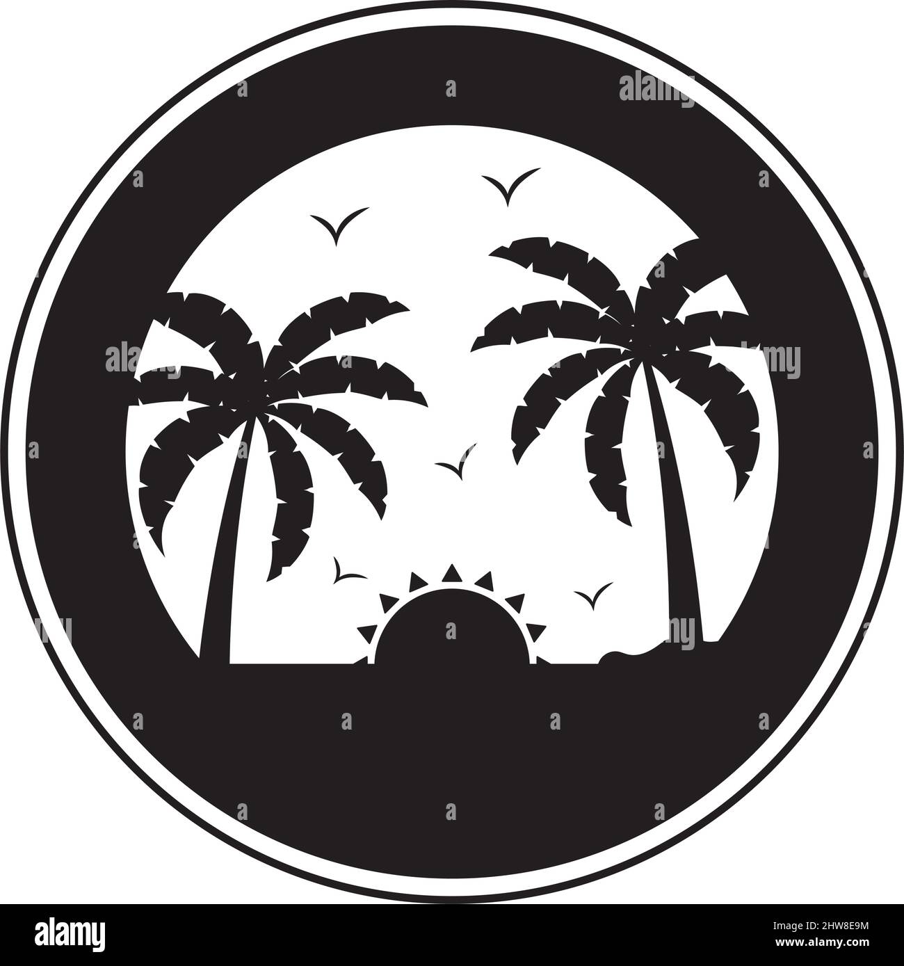 black beach stamp Stock Vector Image & Art - Alamy