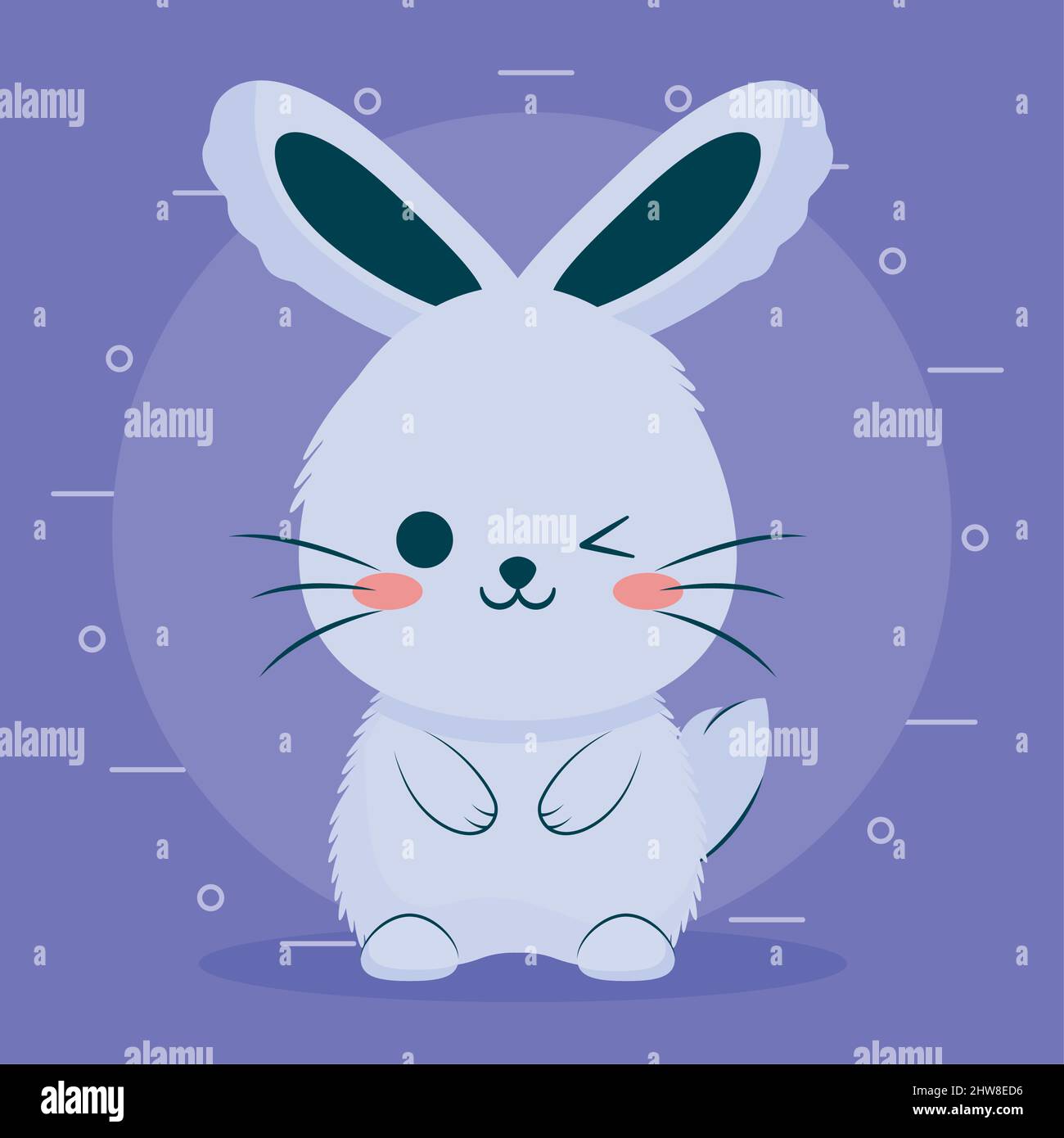 blue bunny cartel Stock Vector Image & Art - Alamy