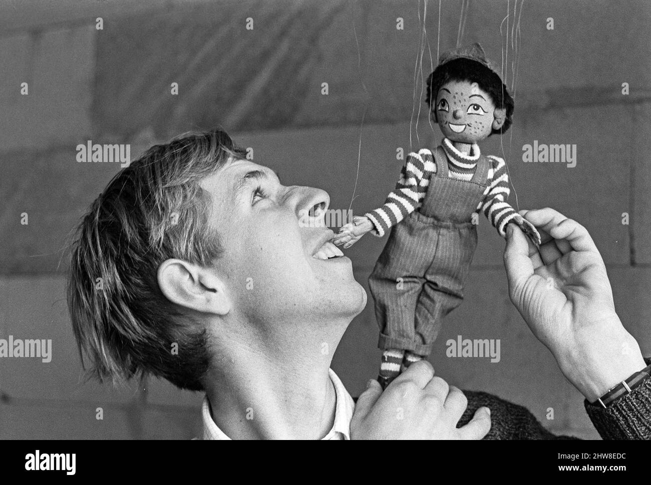 Ola Lundberg and hes marionette puppet, puppet on a string, named ...
