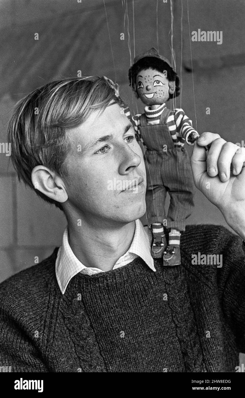 Ola Lundberg and hes marionette puppet, puppet on a string, named ...