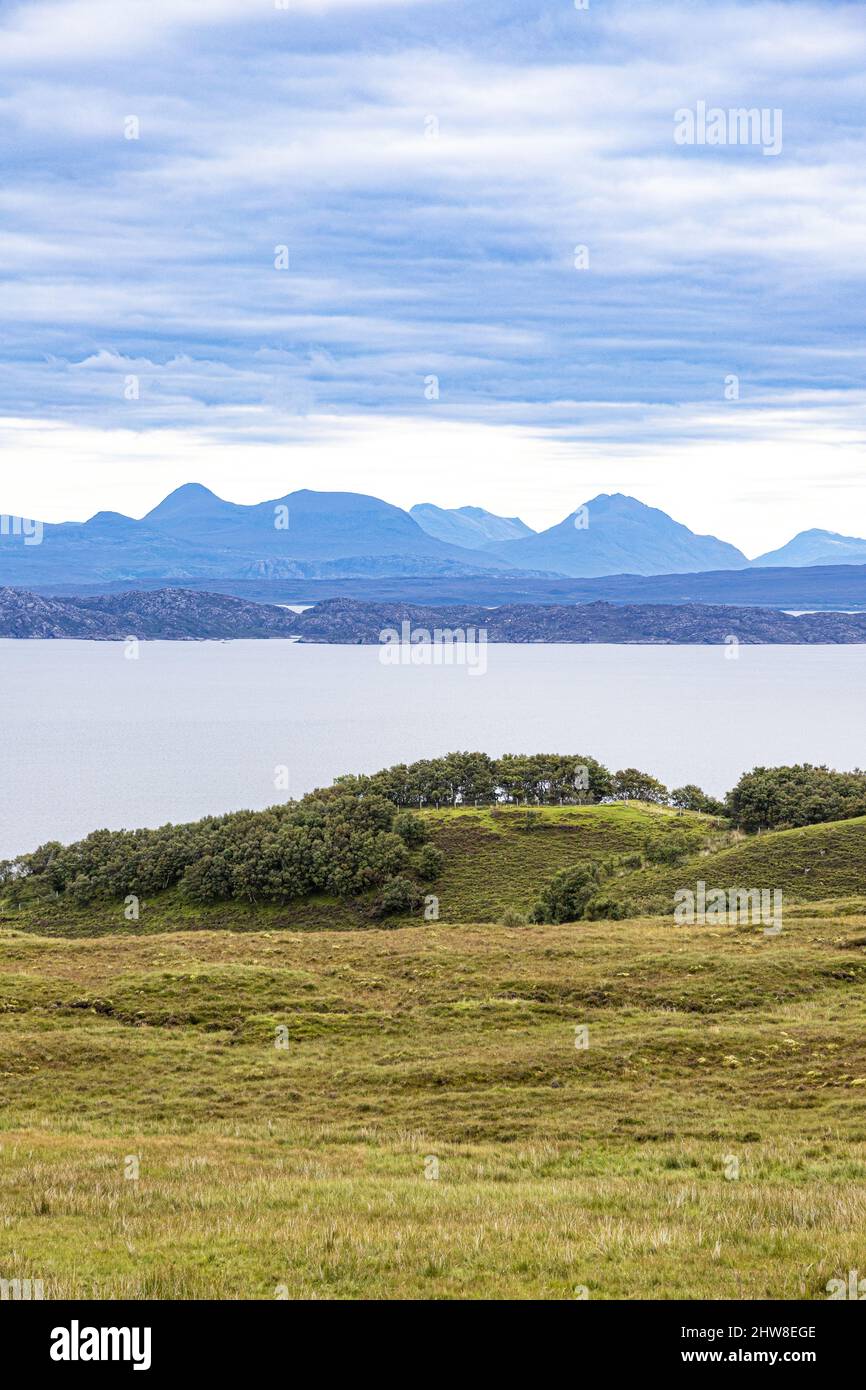 A view east towards the Scottish mainland across Rona and Raasay in the ...