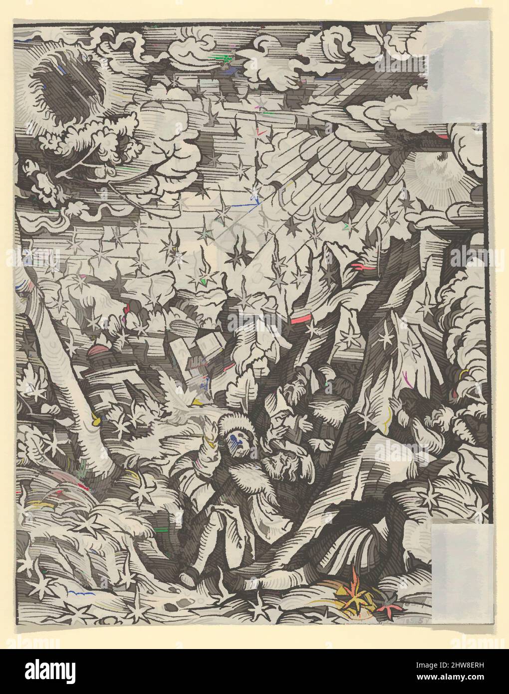 Fire woodcut hi-res stock photography and images - Alamy