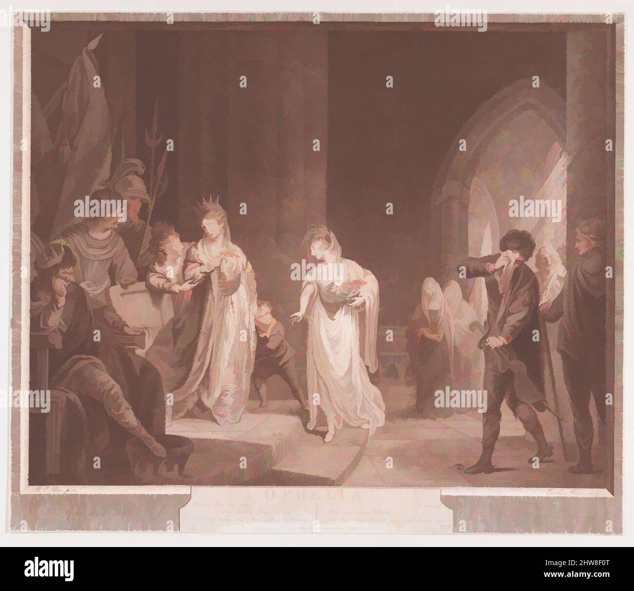 Art inspired by Ophelia (Shakespeare, Hamlet, Act 4, Scene 5), 1784 ...