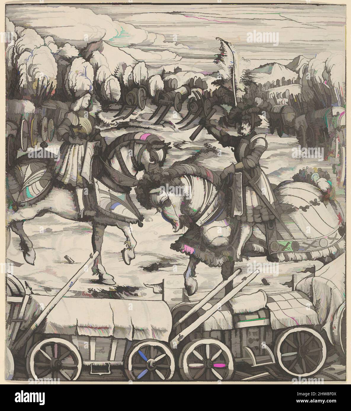 Art inspired by The White King Learning to Enclose a Camp with Wagons ...