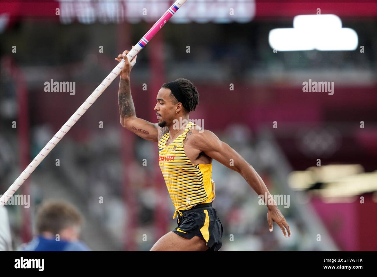 Bo Kanda Lita Baehre participating in the Tokyo 2020 Olympics in the ...