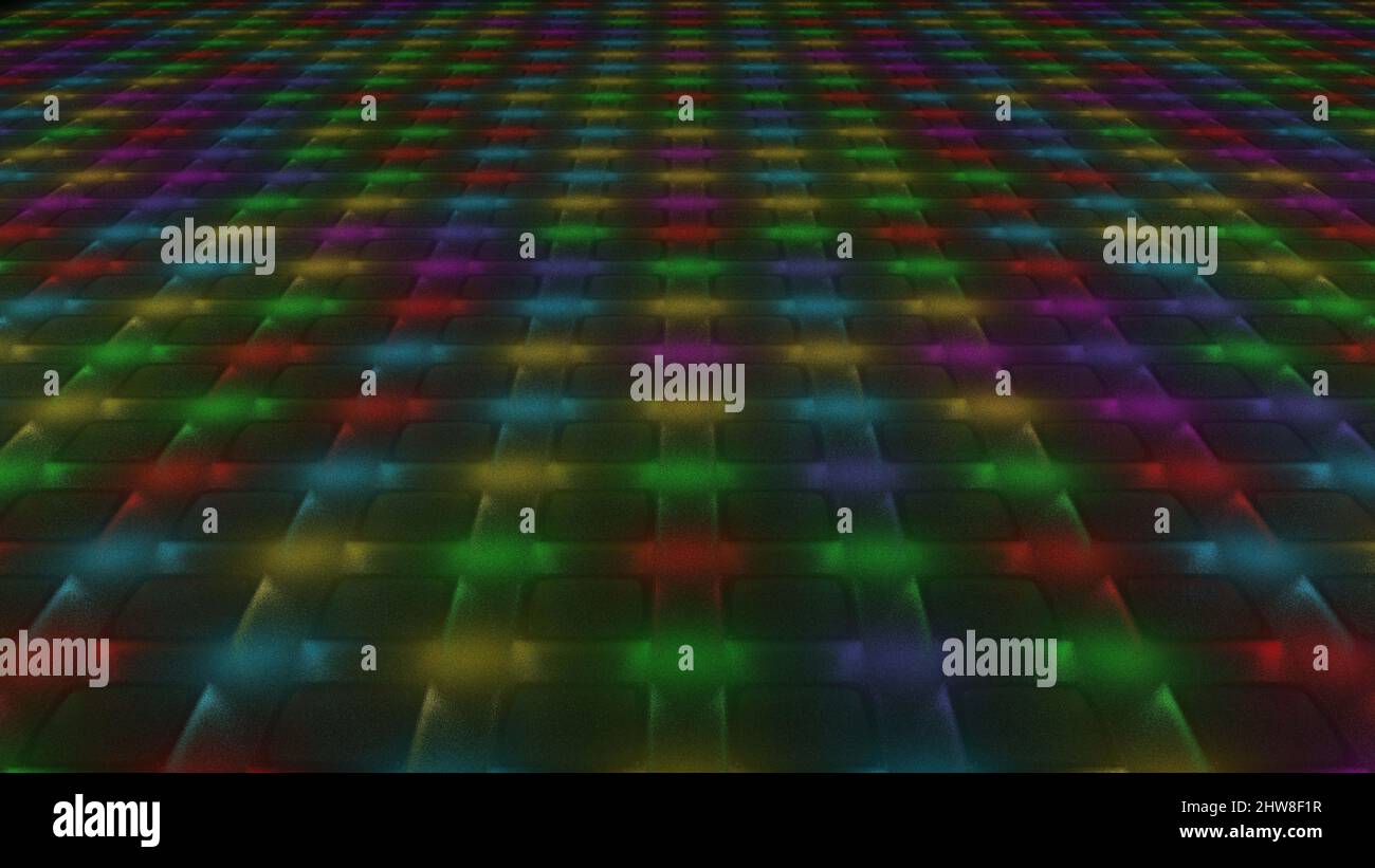 Stage Light Boxes. Green screen background. 3d Rendering. Virtual set ...