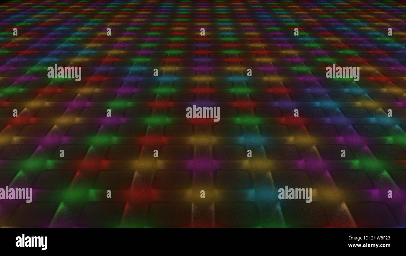 Stage Light Boxes. Green screen background. 3d Rendering. Virtual set ...