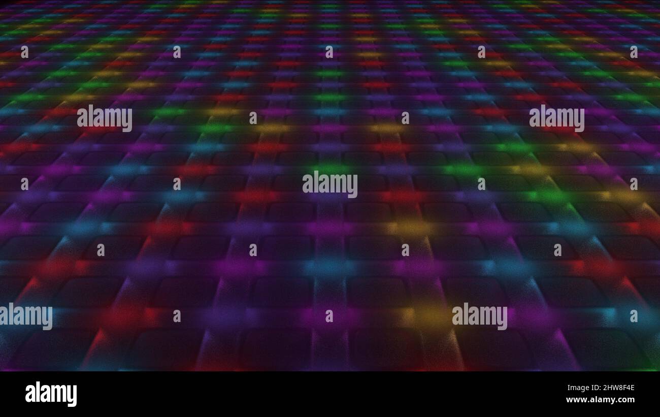 Stage Light Boxes. Green screen background. 3d Rendering. Virtual set ...