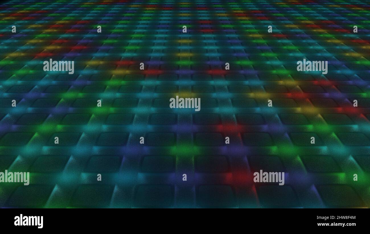 Stage Light Boxes. Green screen background. 3d Rendering. Virtual set ...