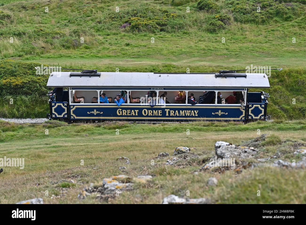 Great Orme Tramway, Great Orme, Wales, UK. August 2021 Stock Photo - Alamy