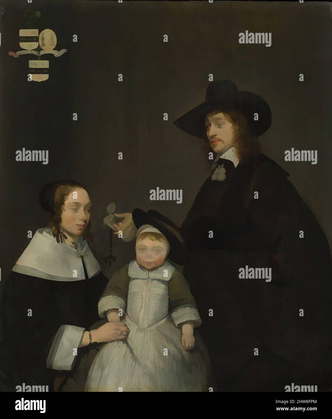 Art inspired by The Van Moerkerken Family, ca. 1653–54, Oil on wood, 16 ...