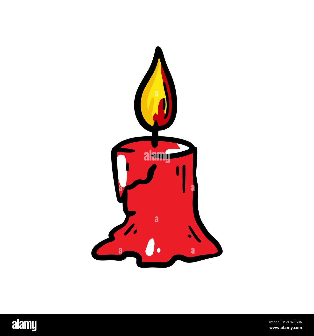 Hand drawn fire Stock Vector Images - Alamy