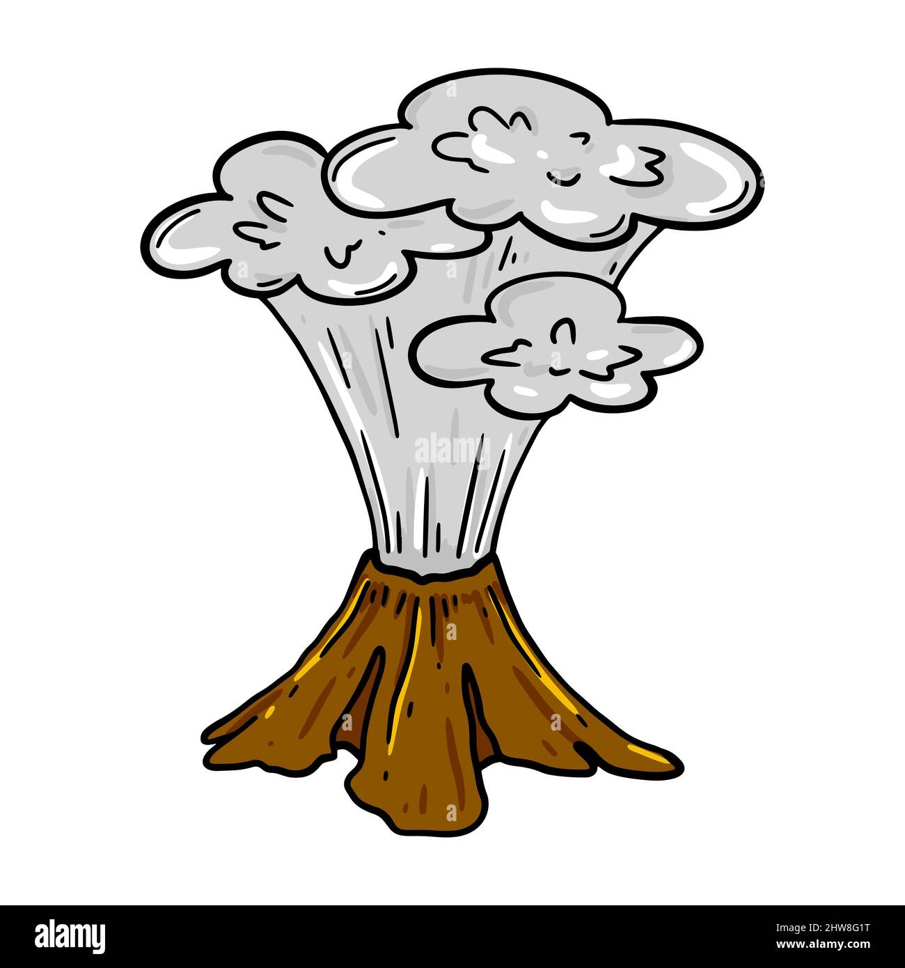 Clip art and illustration volcano hi-res stock photography and images ...