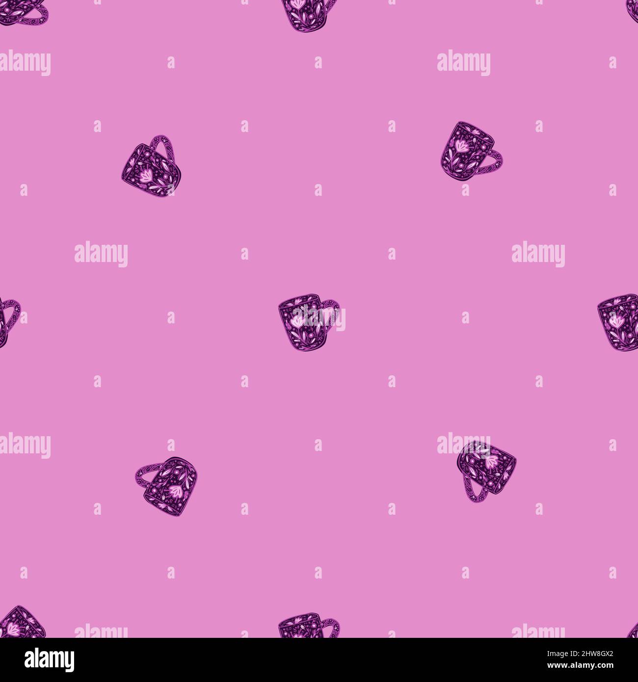 Teacup in chinese style Stock Vector Images - Alamy