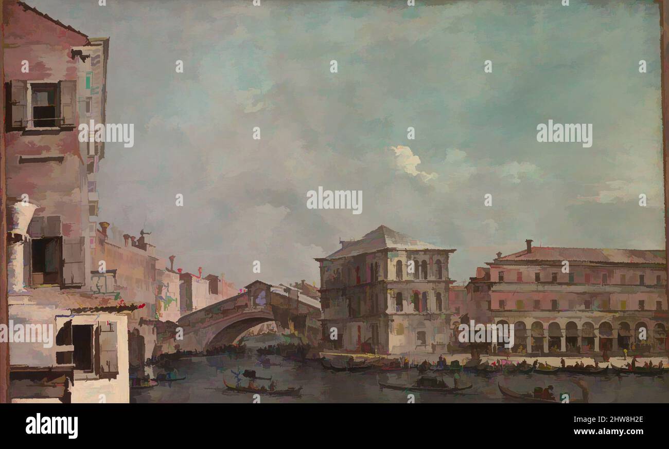 Art inspired by The Grand Canal above the Rialto, mid- to late 1760s ...